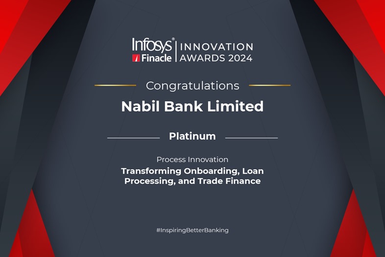 Nabil Bank Wins Prestigious Platinum Infosys Finacle Innovation Award 2024 - || ShareSansar